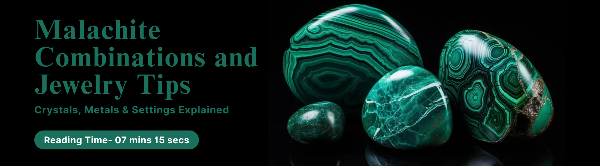Malachite Combinations and Jewelry Tips: Crystals, Metals & Settings E ...