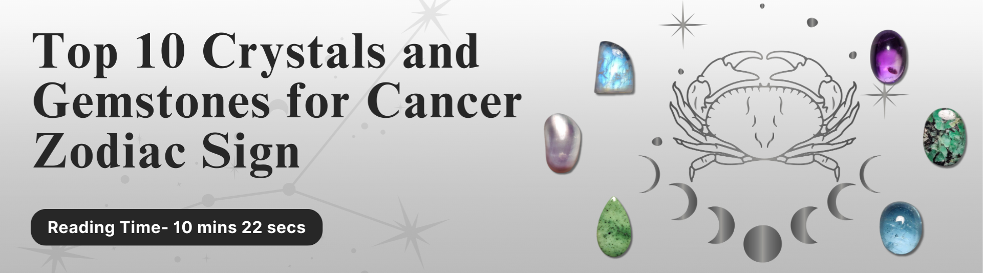 Top 10 Crystals and Gemstones for Cancer Zodiac Sign | Gemstones for Sale