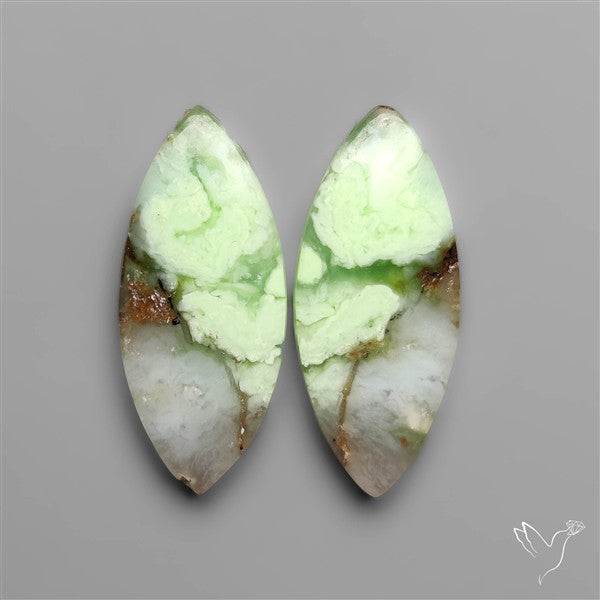 Buy Lemon Chrysoprase Pair N35156 Online at Gemstonesforsale