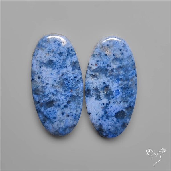 Dumortierite | Dumortierite Pair (20X10X4 mm) | Gemstones For Sale