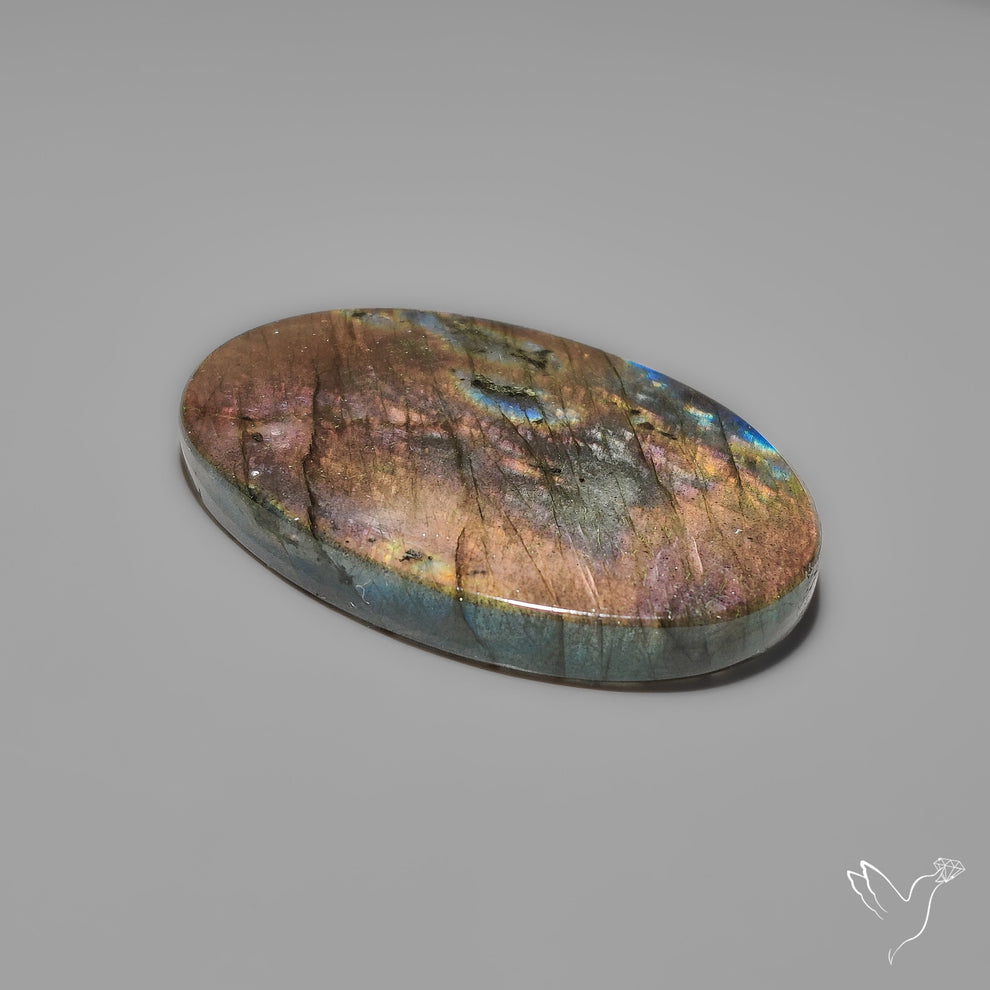 Spectrolite | Purple Spectrolite Cabochon (44X28X6 mm) | Gemstones For Sale