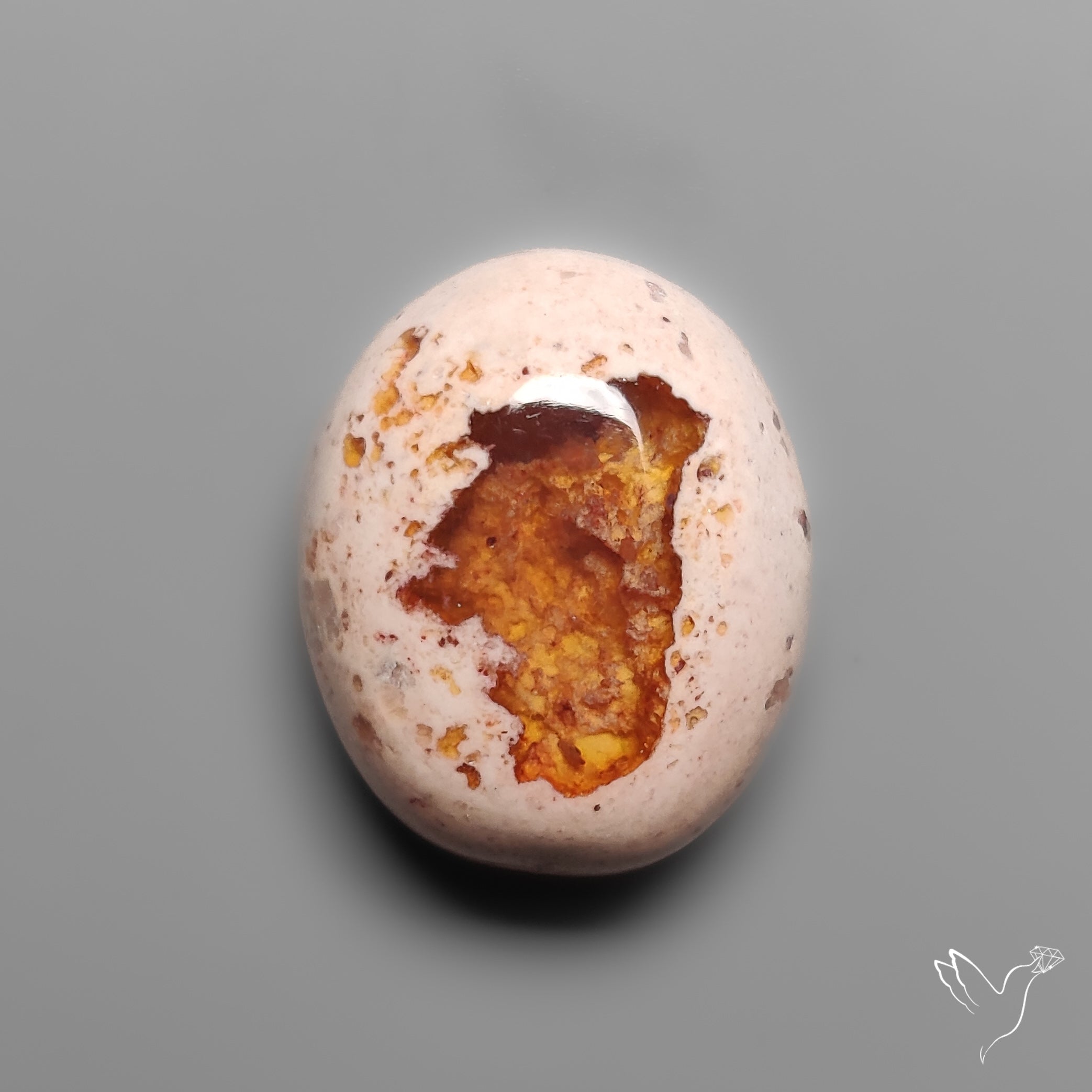 Fire Opal | Mexican Cantera Opal (17X14X7 mm) | Gemstones For Sale