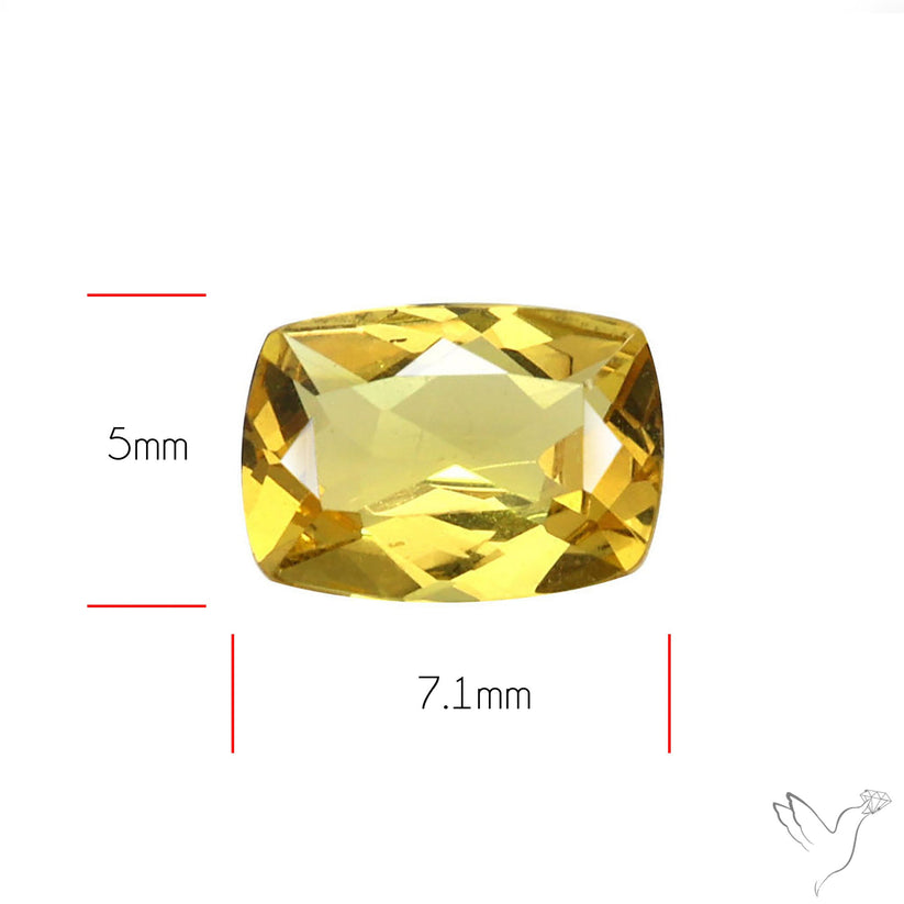 Fine Heliodor | Heliodor Natural Yellow Beryl (5X7.1X2.7 mm ...