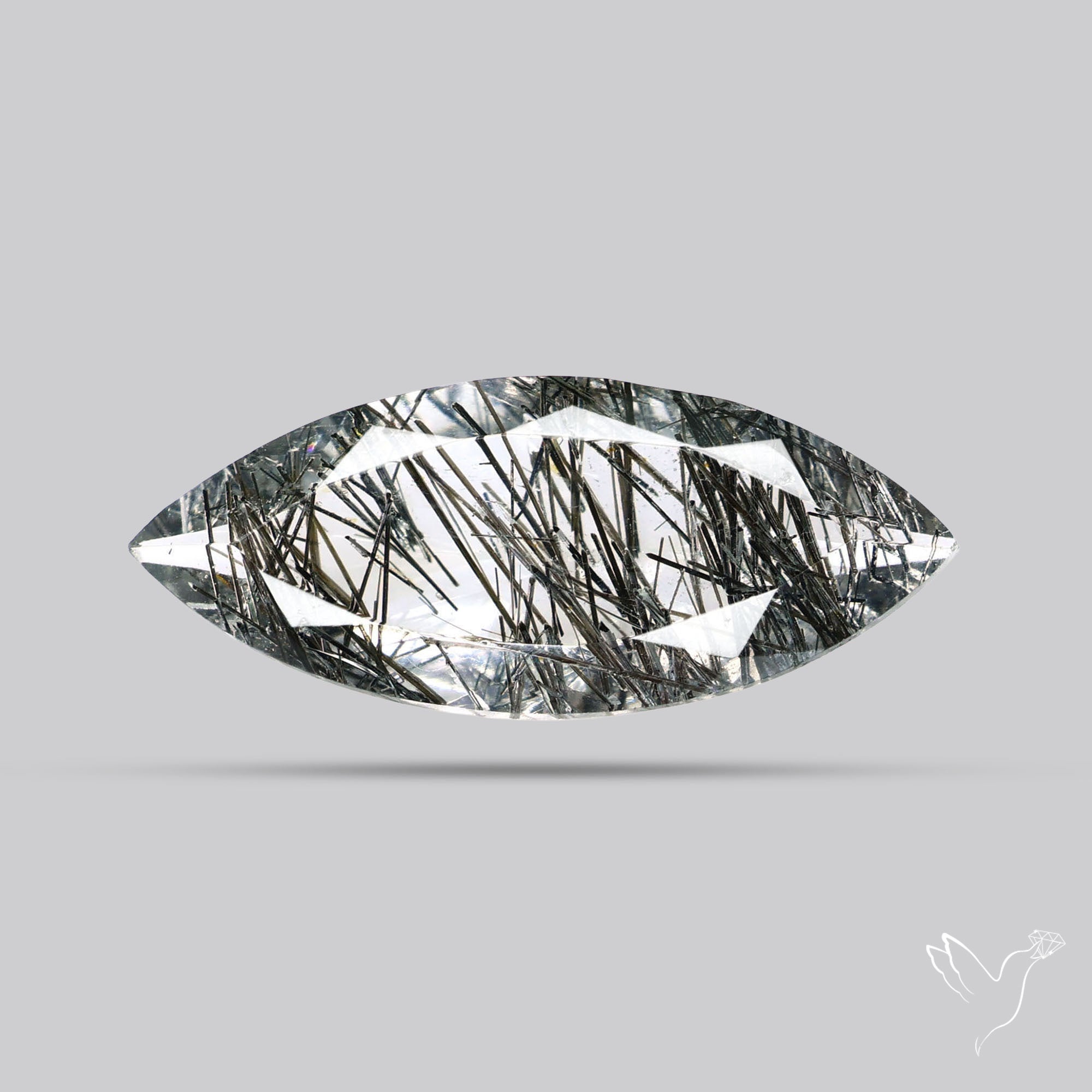 Fine Rutilated Quartz | Faceted Sri Lankan Black Rutilated Quartz (6 ...