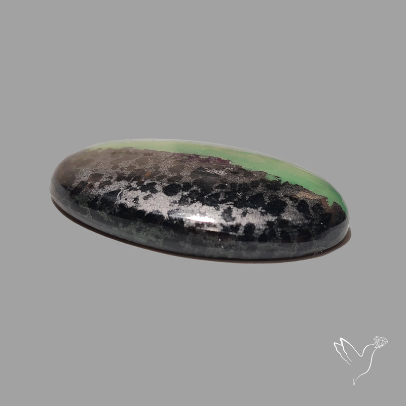 Serpentine | Bi-Color Serpentine Cabochon (35X21X6 mm) | Gemstones For Sale