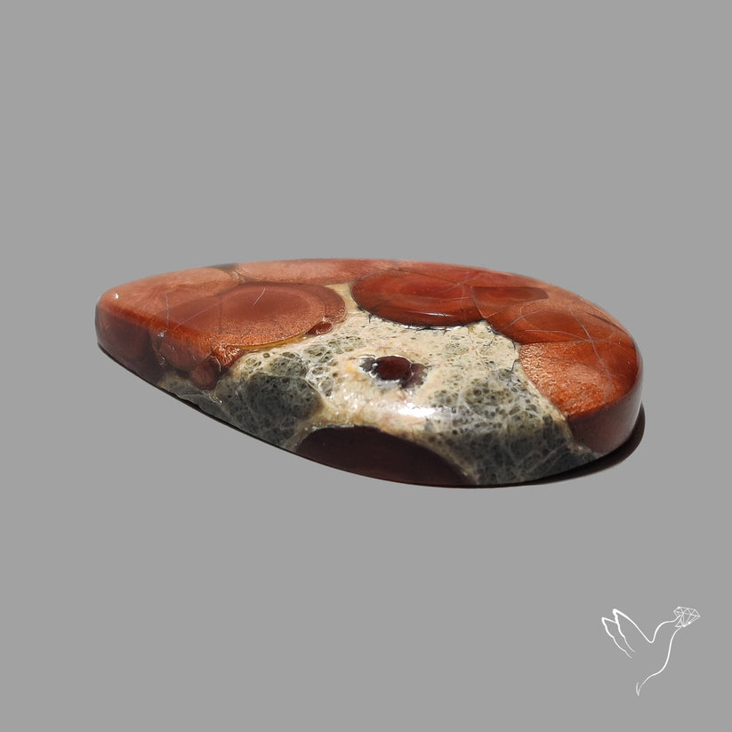 Obsidian | Peanut Wood Obsidian Cabochon (32X21X6 mm) | Gemstones For Sale