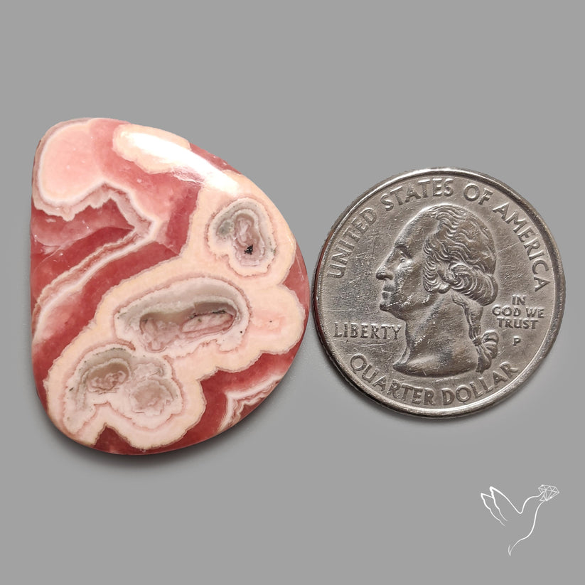 Rhodochrosite | Rhodochrosite Cabochon (Botryoidal, uneven at back ...