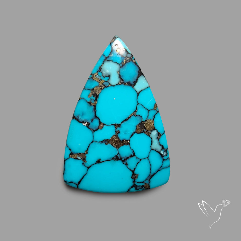 Turquoise | Compressed Kingman Turquoise Cabochon (28X19X6 mm ...