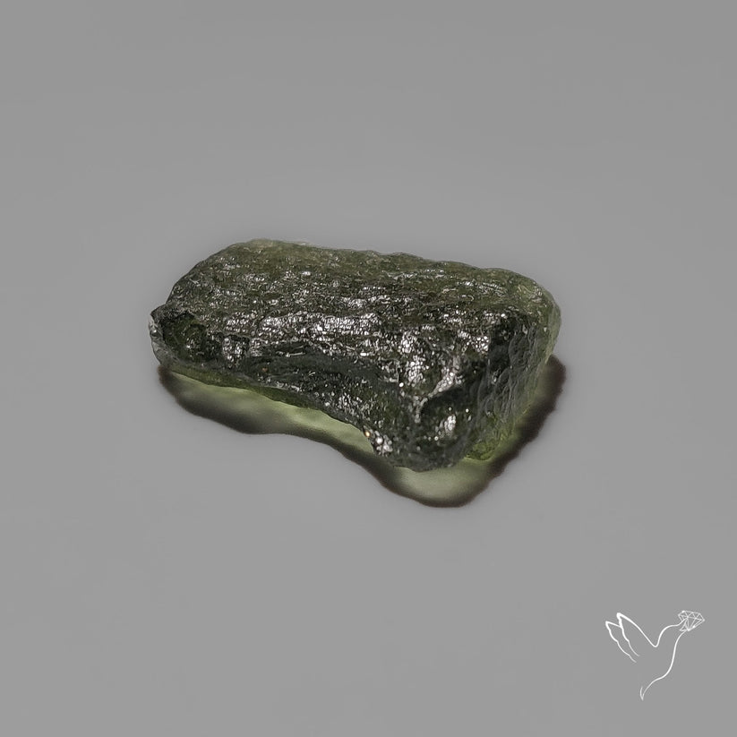 Moldavite | Rare Natural Moldavite Raw Green (15X16X5 mm) | Gemstones ...