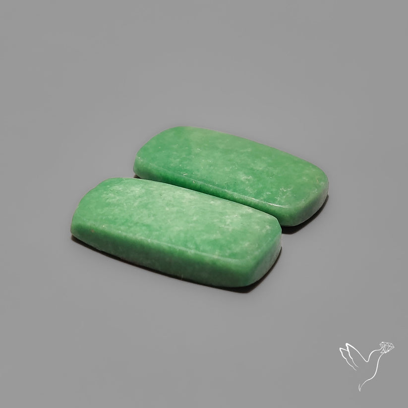 Variscite | Lucin Variscites Pair (19X11X3 mm) | Gemstones For Sale