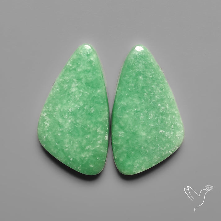 Variscite | Lucin Variscites Pair (20X11X3 mm) | Gemstones For Sale