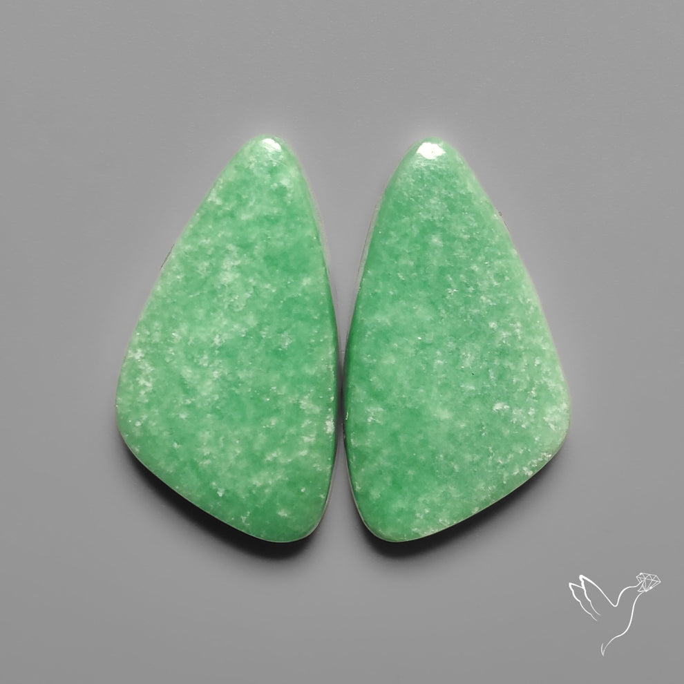 Variscite | Lucin Variscites Pair (20X11X3 mm) | Gemstones For Sale