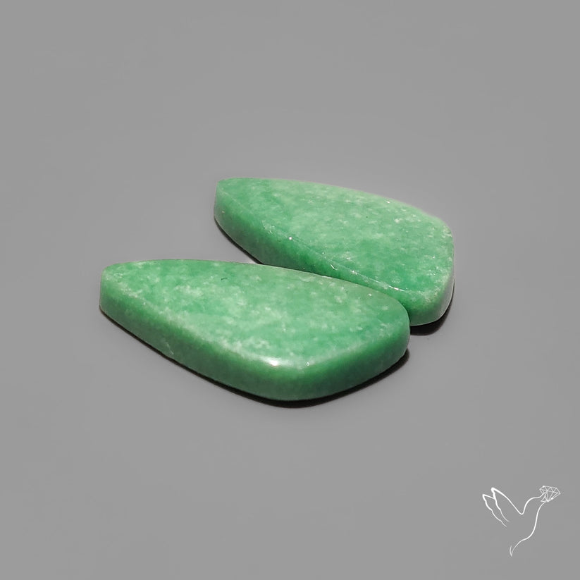 Variscite | Lucin Variscites Pair (20X11X3 mm) | Gemstones For Sale
