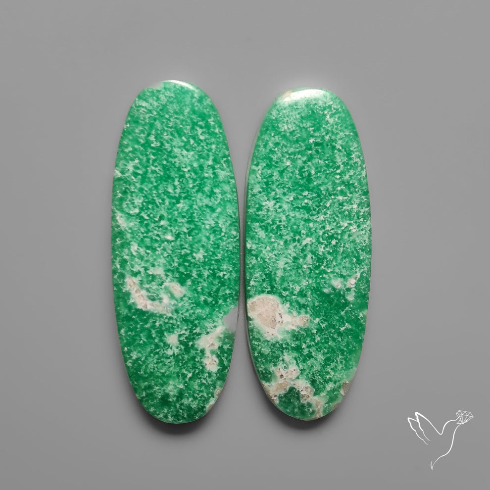Variscite | Lucin Variscites Pair (28X10X4 mm) | Gemstones For Sale