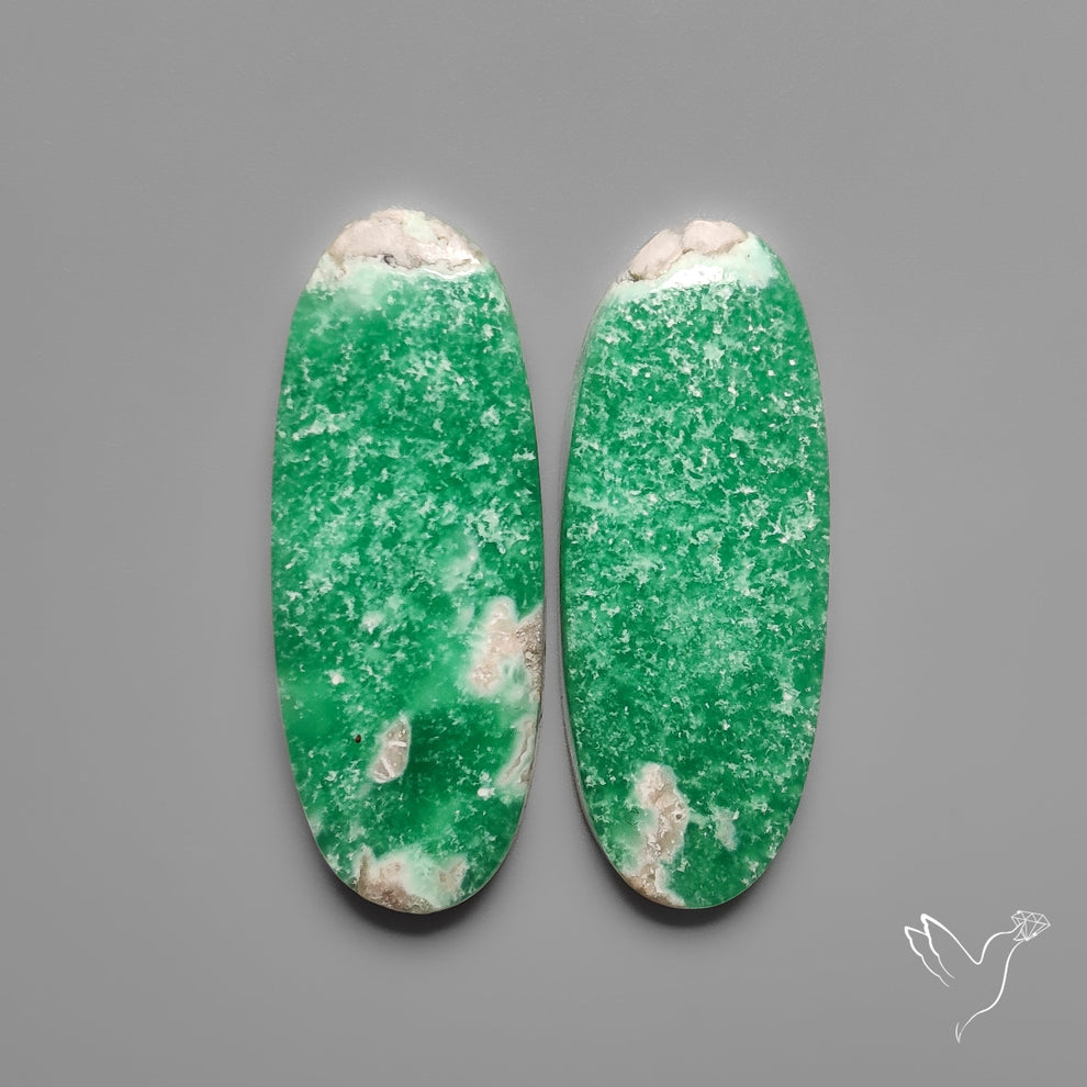 Variscite | Lucin Variscites Pair (27X10X4 mm) | Gemstones For Sale