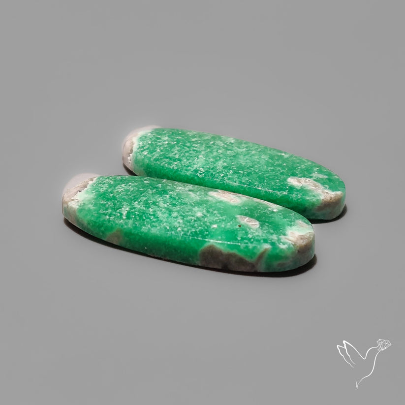 Variscite | Lucin Variscites Pair (27X10X4 mm) | Gemstones For Sale