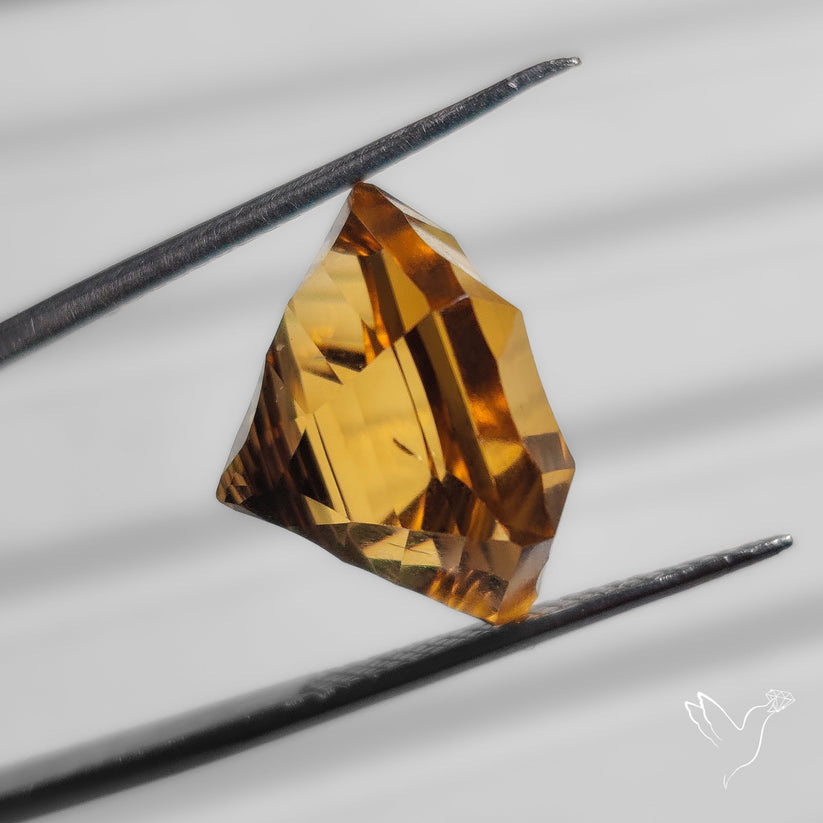 Beer Quartz | Faceted Beer Quartz Intaglio Reverse Carving Millenium ...