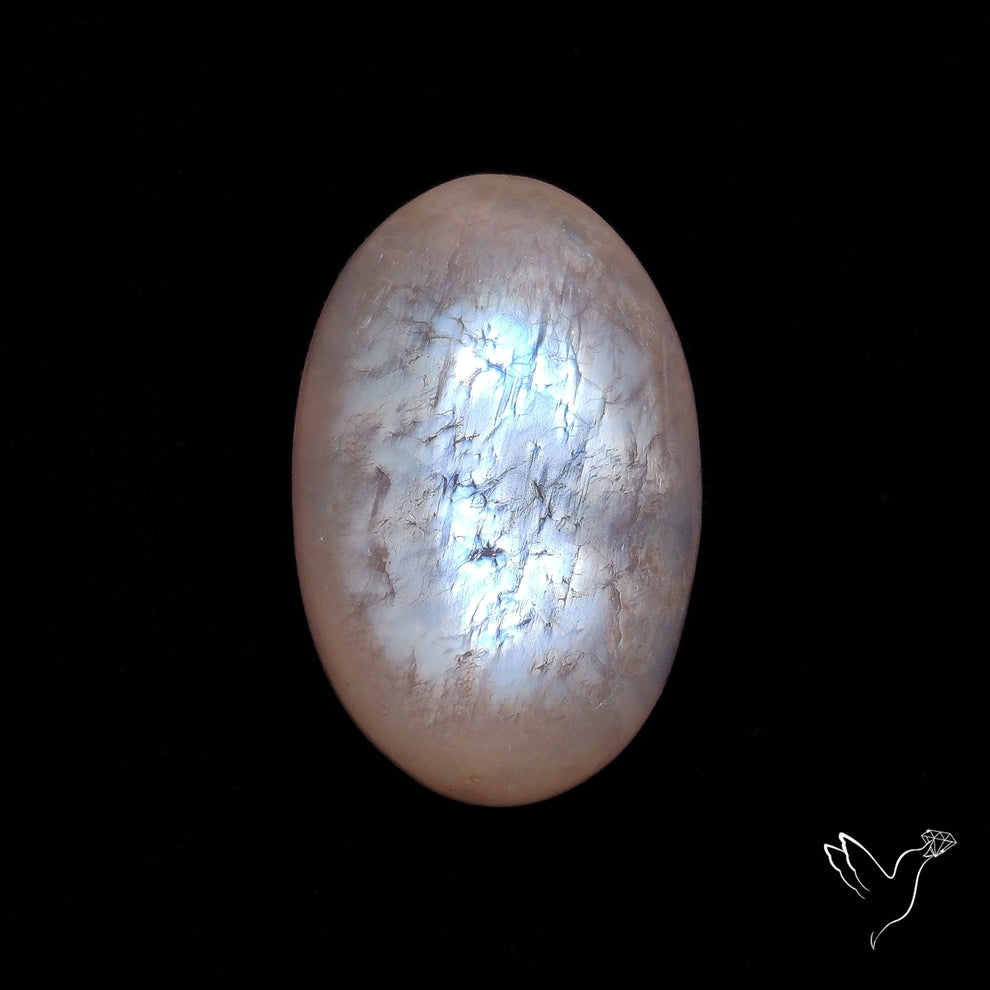 Moonstone | Belomorite Blue Moonstone Cabochon from Russia (26X17X6 mm ...