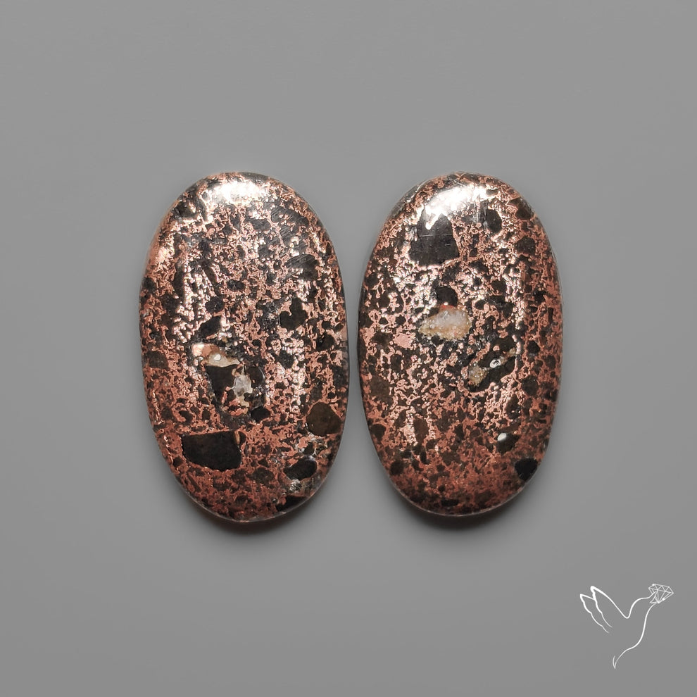 Native Copper | Rare Native Copper In Basalt Pair (17X10X3 mm ...