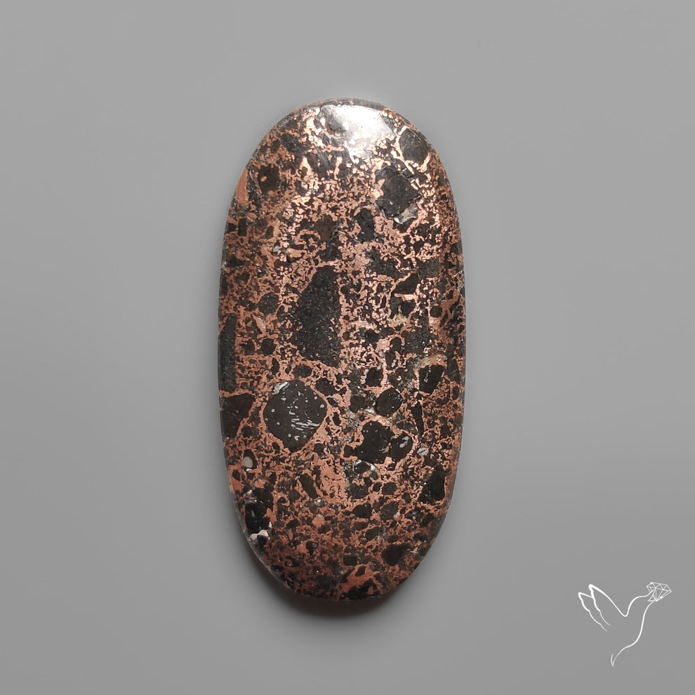 Native Copper | Native Copper In Basalt Cabochon (25X12X4 mm ...