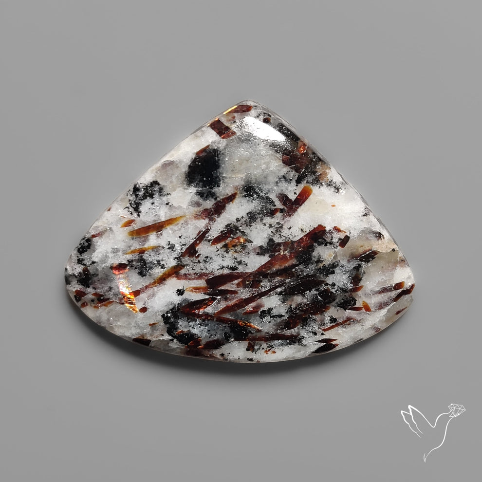 Astrophyllite | Astrophyllite Cabochon (36X27X5 mm) | Gemstones For Sale