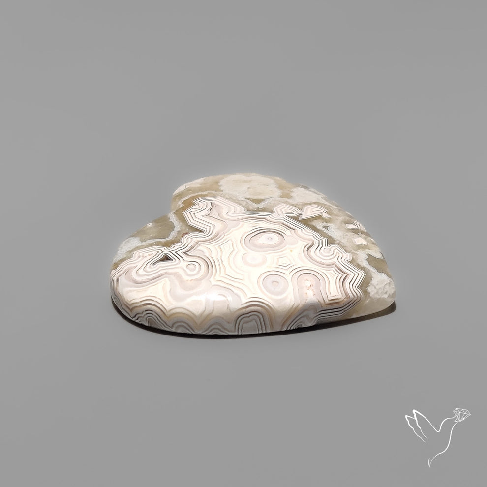 Crazylace Agate | Crazylace Agate Heart (29X27X5 mm) | Gemstones For Sale
