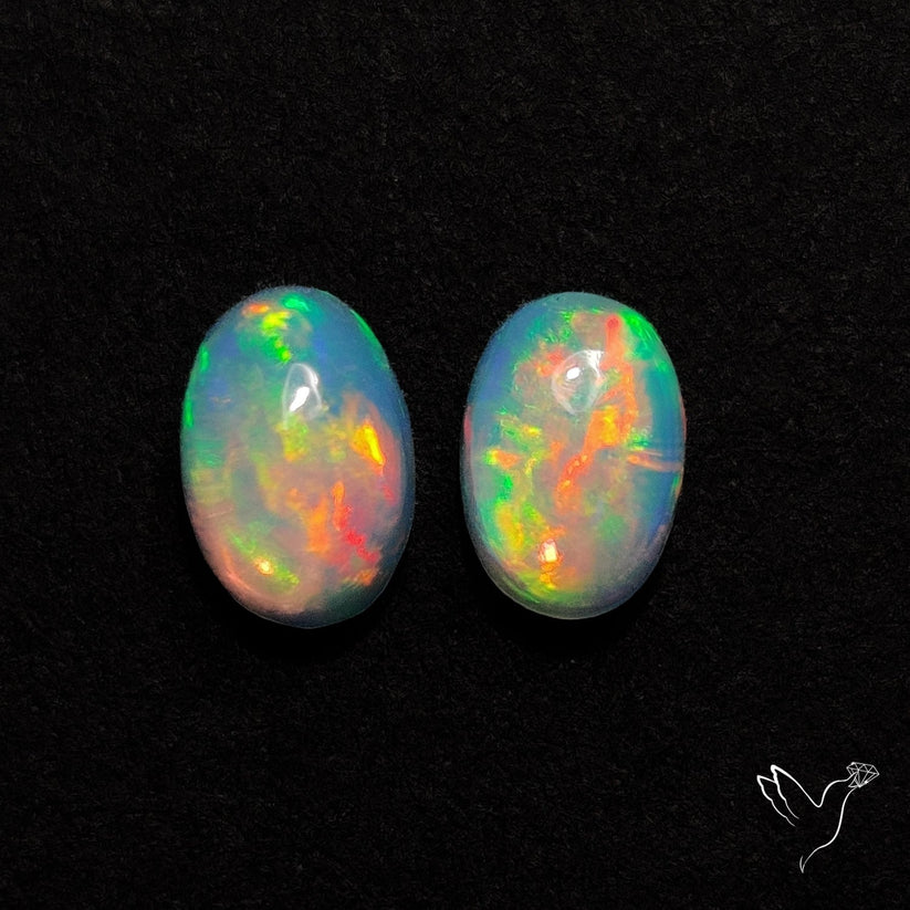 Ethiopian Opal | AAA Ethiopian Welo Opals Smalls Pair (6X4X3 mm ...
