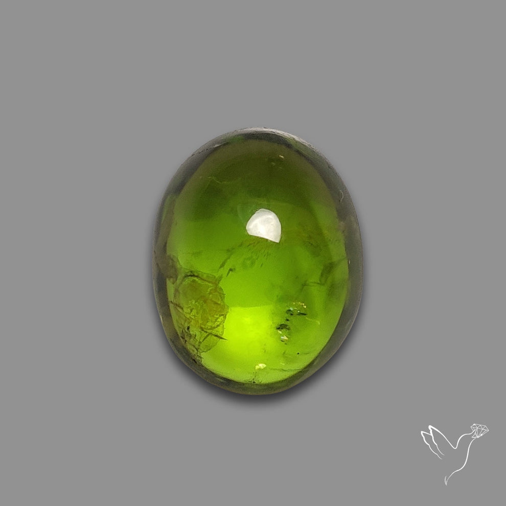 Peridot | Gemmy Peridot Large Cabochon Great Lustre (13X10X7 mm ...