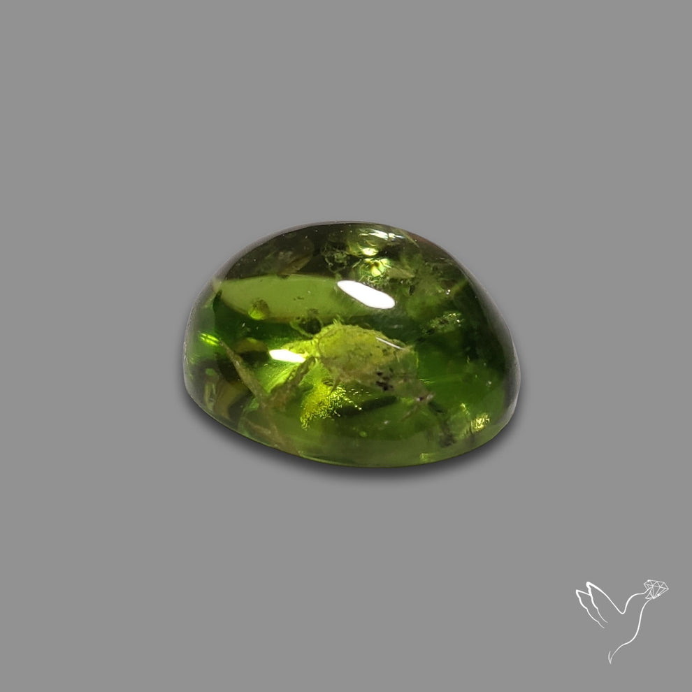 Peridot | Gemmy Peridot Large Cabochon Great Lustre (13X10X7 mm ...