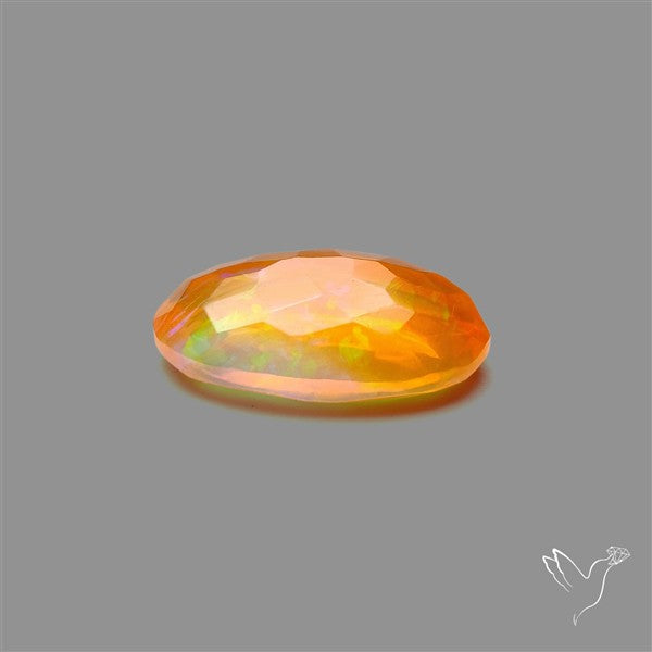 Fire Opal | Faceted Mexican Fire Opal (12X8X4 mm) | Gemstones For Sale