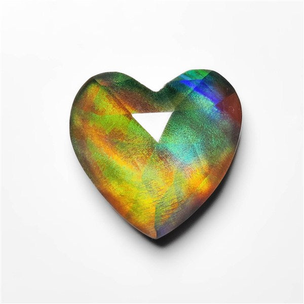 Aurora Opals | Rose Cut Himalayan Quartz & Aurora Opal Doublet Heart ...