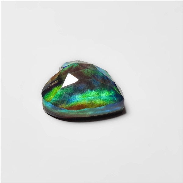 Aurora Opals | Rose Cut Himalayan Quartz & Aurora Opal Doublet Heart ...