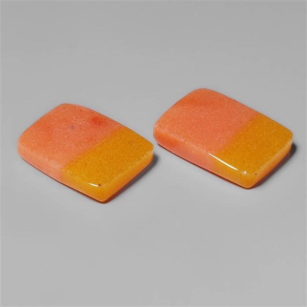 Candy Corn | Candy Corn Cabs Pair (19X13X4 mm) | Gemstones For Sale